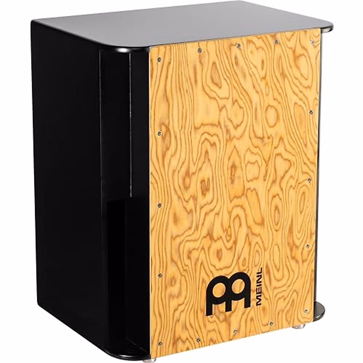 Meinl Vertical Subwoofer Bass Cajon with Internal Snares - NOT MADE IN CHINA - Makah Burl Playing Surface, 2-YEAR WARRANTY (SUBCAJ6MB-M)
