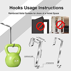 JAYSDAYLY Over the Door Hanging Organizer Storage with 5 Large Pockets,Wall Mount Pantry Organizers with Clear Windows and 2 Metal Hooks for Toilet,Bathroom,Closet,Nursery,Diapers