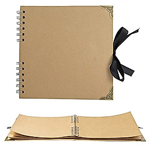 Scrapbook (8 x 8 inch) Scrapbook Album 60 Pages Ideal for Your DIY Scrapbooking Albums Wedding and Anniversary Family Photo Album (8 * 8 scrapbook)