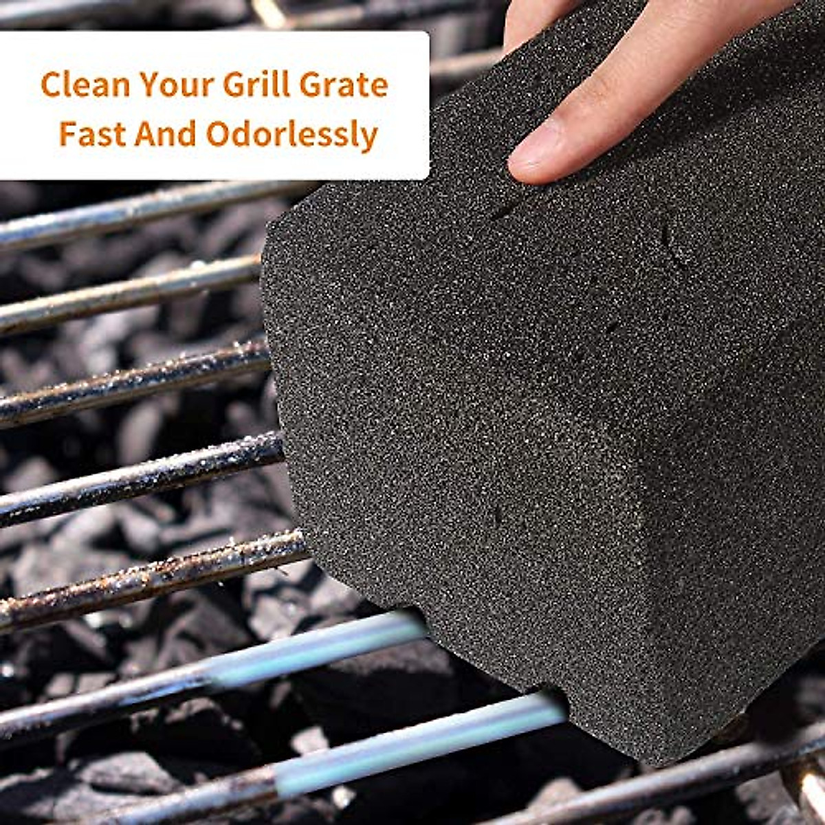 Grill Brick Commercial Grade Grill Cleaning Stone Pumice. For use on Grills, flat tops, griddles, and more. Cleans, Repolishes, and Sanitizes. Effectively Removes Cooked on Dirt, Grime, and Grease.