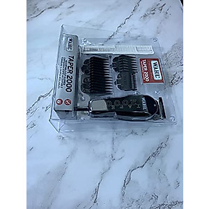Wahl Professional Taper 2000 Adjustable Cut Clipper #8472-700 – Assorted Color Blade Attachments