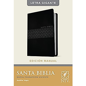 Santa Biblia NTV, Edición manual, letra gigante (SentiPiel, Negro, Letra Roja) (Spanish Edition)