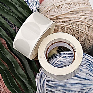 1000 Pcs Clear Retail Package Seals, 1 Inch Round Circle Wafer Seal Sticker Clear Round Labels for Envelopes, Box and Gift Packaging (500 Per Roll)