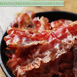 Home-X Bacon Saver, Plastic Bacon Container/Kitchen Meat Saver Storage Container