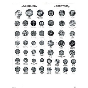 1993 50 Different Coins From 50 Different Countries Uncirculated Set With List Uncirculated