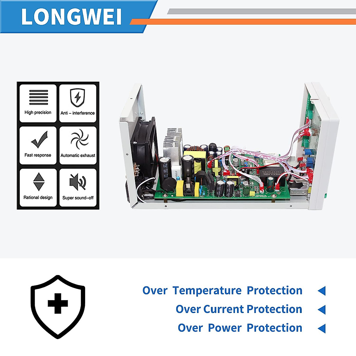 DC Power Supply Variable 30V 10A, 4-Digital LED Display, Precision Adjustable Switching Regulated Multifunctional Power Supply Digital with USB Interface, Disply with Output Power Lab Grade