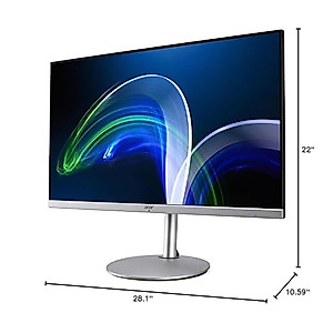 Acer CB322QK semipruzx 31.5" UHD 3840x2160 Professional Docking Monitor | Adaptive-Sync | Height Adjustable Stand with Swivel, Tilt & Pivot (USB Type-C, Display Port 1.2, HDMI 2.0, RJ-45 & USB Ports)