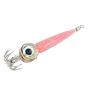 Qinlorgo Fishing Lure Light Hook, Integrated Injection molding Eye Shape Design, Outdoor lamp Tackle Tools for