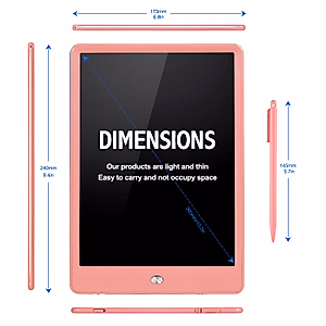 EooCoo Toys for Ages 3-6, Drawing Board 2 Pack, 10 Inch LCD Writing Tablet, Electronic Drawing Tablet, Girl/Boy Birthday Gift, Kids Toys, Drawing Pad Girls Gifts, Kids Travel Essential