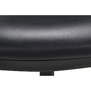 OFM, Black Straton Vinyl Office Chair With Lumbar Support, Adjustable Back & Seat Height, 250lb Max Weight With Wheels for Computer/Desk, Mid Back