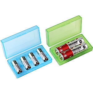 Golden Pearl 6pcs-Battery Storage Case for 18650 or CR123A Battery