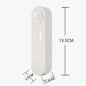 GLOGLOW Cotton Swabs Holder, Portable Cotton Swab Slim Case Mini Travel Swab Case for Organizing 5.3 x 1.4 x 0.9in(white)