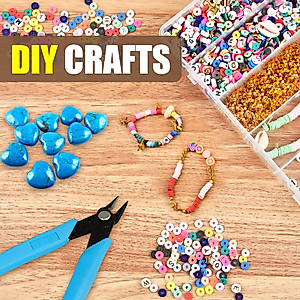 Lainballow 4 pcs 6 Grids Tackle Box Organizer, Clear Plastic Fishing Tackle Storage Box, Visible Bead Storage Containers, Utility Organizer Container Case for Crafts Beads Earrings Screws Nail Pins