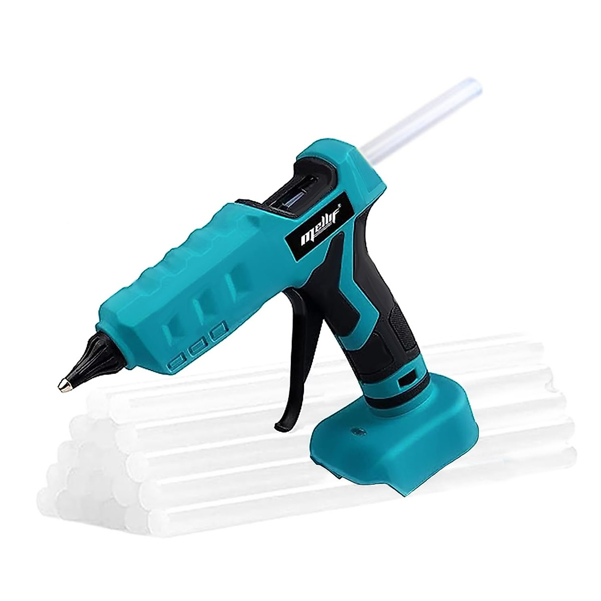 Mellif Cordless Hot Glue Gun for Makita 18V Battery, Handheld Electric Power Glue Gun Full Size for Arts & Crafts & DIY with 20 0.43" Glue Sticks (Battery Not Included)