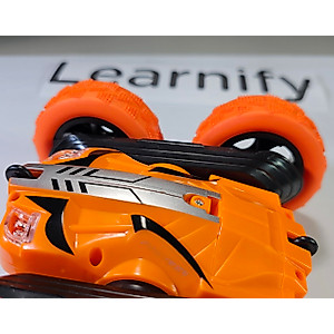Double Sided 4WD 2.4 Ghz Remote Control RC Stunt Car Orange