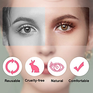 False Eyelashes Glamour Fake Lashes Reusable 100% Handmade (5 Pairs)