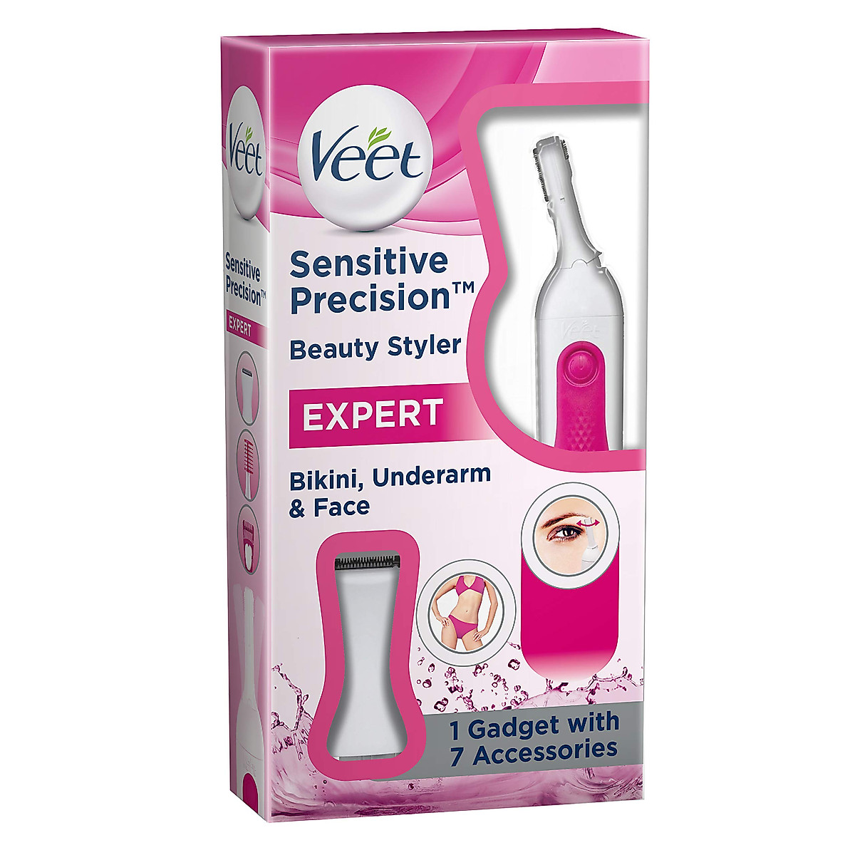Veet Sensitive Precision Beauty Styler Expert, 1-Pack for Women's Personal Grooming