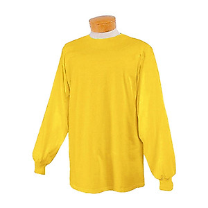 Jerzees 5.6 oz 50/50 Heavyweight Blend Long-Sleeve T-Shirt Island Yellow Small