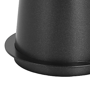 Coffee Dosing Cup, 58mm Stainless Steel Coffee Dosing Cup Coffee Sniffing Mug Powder Feeder Part for Espresso Machine Home(58mm black)