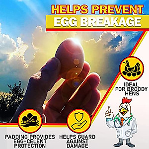 Nesting Box Pads for Chickens - Accessories for Hens, Chicken Coops and Laying Eggs - Square Liners Fit in Your Coop - Natural Fiber Material Bedding Mats