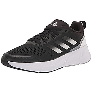 adidas Men's Questar Running Shoe, Black/White/Grey, 12