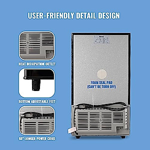 WANAI Single Door Fridge 3.2 Cu.Ft Refrigerator with Freezer, 5 Level Adjustable Thermostat, Fridge for Dorm Office Bedroom LED Light & Removable Glass Shelves, Black