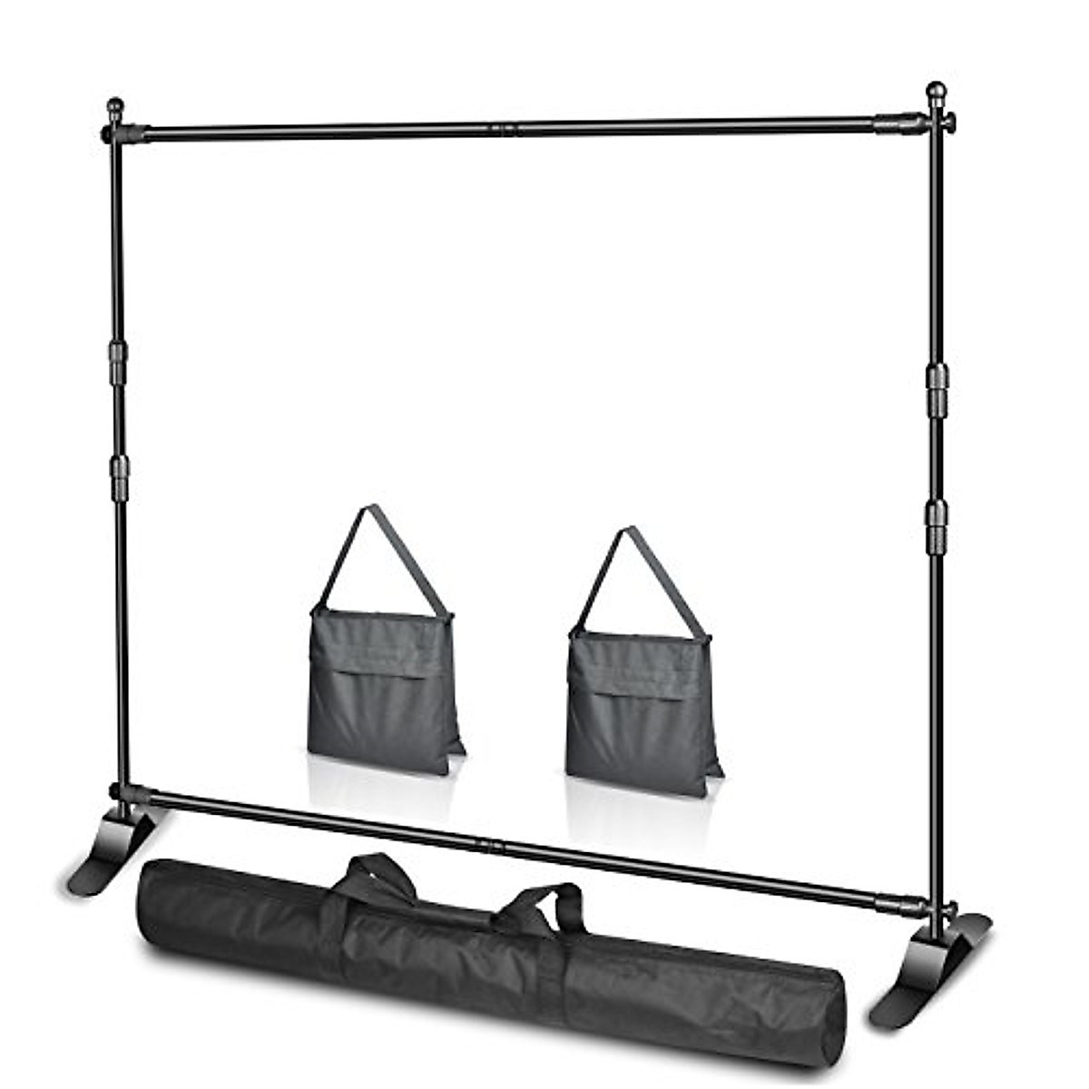 EMART 10 x 8ft (W X H) Photo Backdrop Banner Stand - Adjustable Telescopic Tube Trade Show Display Stand, Step and Repeat Frame Stand for Professional Photography Booth Background Stand Kit
