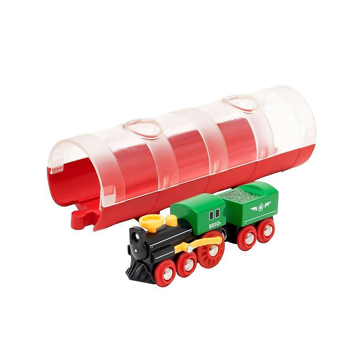 BRIO World 33892 - Classic Steam Train & Tunnel - 3 Piece Wooden Toy Train Set | Perfect for Kids Age 3 and Up | FSC-Certified Wood | Compatible with BRIO Sets