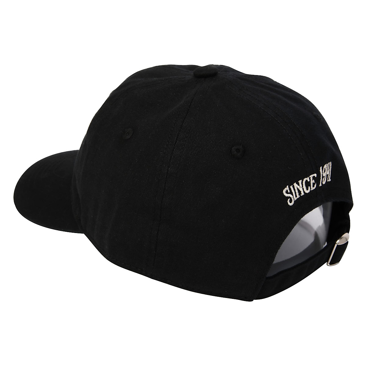 Jeep Vintage Script Logo Heavy Chino Twill Hat - Black
