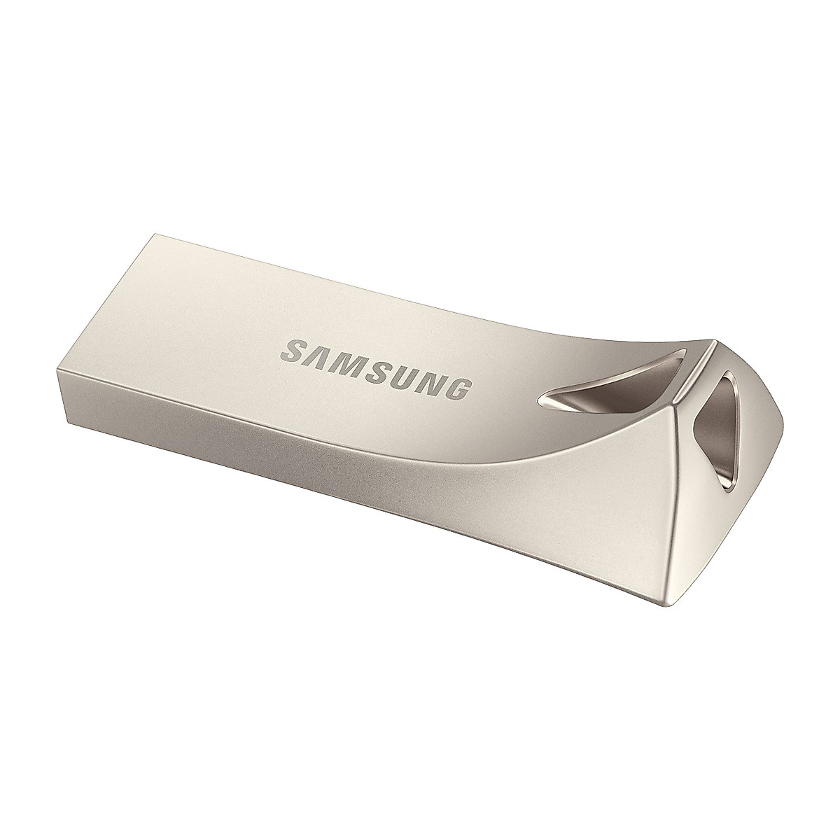 SAMSUNG BAR Plus 3.1 USB Flash Drive, 128GB, 400MB/s, Rugged Metal Casing, Storage Expansion for Photos, Videos, Music, Files, MUF-128BE3/AM, Champagne Silver