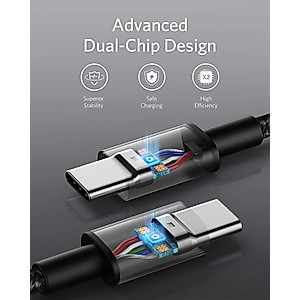 Anker USB C Hub, 552 USB-C Hub (9-in-1, 4K HDMI) with 100W Power Delivery, 4K@30Hz HDMI, 4 USB-C and USB-A Data Ports, Ethernet and SD/microSD Card Slot & New Nylon USB C to USB C Cable 100W 10ft