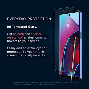 Motorola Moto G Stylus (2022), G Stylus 5G (2022) Screen Protector - Strong 9H Tempered Glass, Anti Fingerprints, Anti Scratch, Anti Smudge [Not for G Stylus 2020/2021] Transparent