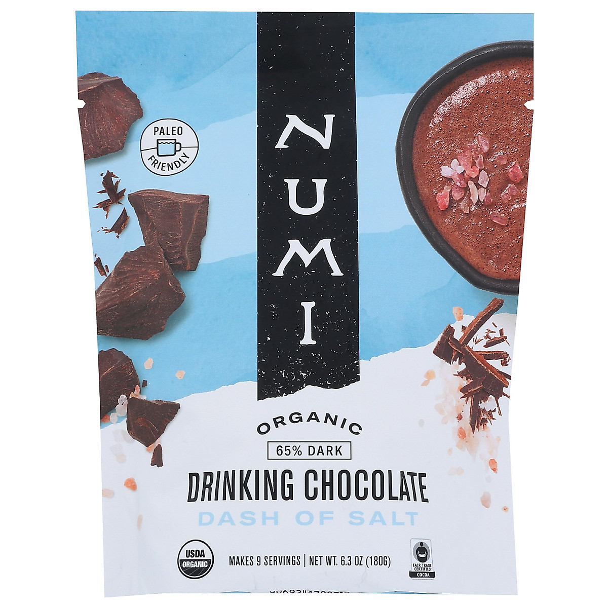 NUMI Organic Dash of Salt Drinking Chocolate, 6.3 OZ
