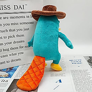 Shontay Perry The Platypus Plush, Platypus Plush Toy for Cartoon Fans Gift,Beautiful Platypus Stuffed Plushies Doll, Gifts for Boys and Girls Birthday & Holiday