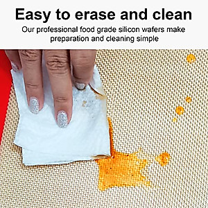 Nuokbony Silicone Baking Mat Non-Stick Reusable Food Safe Heat Resistant BPA Free Kitchen Professional Baking Mat Set 3 Quarter Sheet for Cookie,Macaron&Pastry