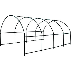 Benefit-USA Multi-Size Large Garden Support Arch Frame Climbing Plant Arch Arbor for Flowers/Fruits/Vegetables (19.7'X9.8'X7'), Green