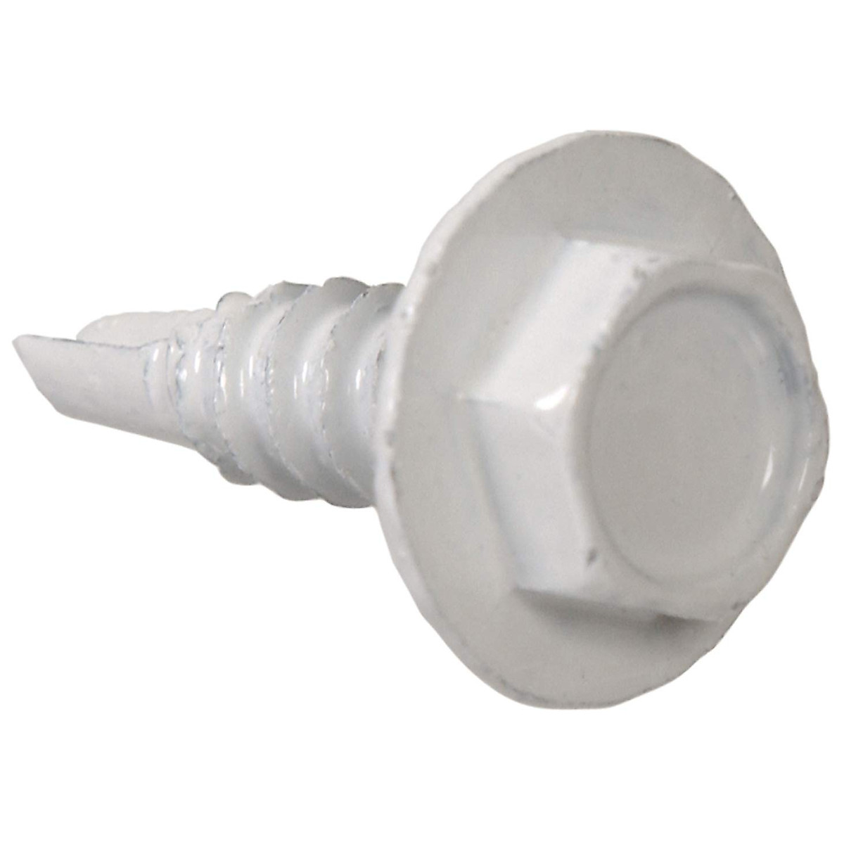 The Hillman GroupThe Hillman Group 35247 Hex Washer Head White Self-Drilling Screw 8 x 9/16 100-Pack