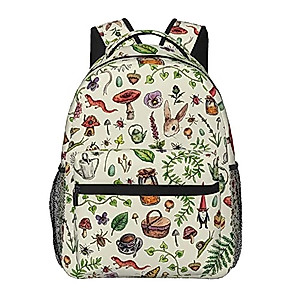 Unisex 3D Print Cottagecore Rabbit Backpack College Backpack School Bookbag Laptop Backpack Stylish Casual Daypack For Students Women Men Boys Girls Travel Hiking Camping