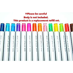 Signo Gel Ink Refills for Style Fit Gel Multi Pen 0.28mm 10 Color Ink, Sticky Notes Value Set