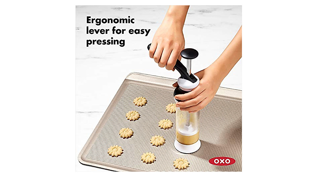OXO Good Grips Cookie Press Set - Perfectly Shaped Cookies Effortlessly