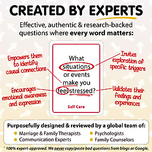 200 Resilience Conversation Starter Cards for Stronger Families - Build Trust, Safety and Connection Through Transitions or Life Changes - Deeper Discussion Parents Children's Therapy Icebreaker Game