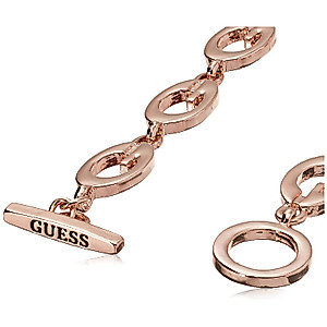 GUESS "Basic" Rose Gold G Link Bracelet