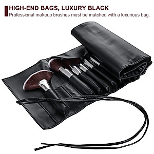 Refand Makeup Brushes 31 Piece Professional Makeup Brush Set Premium Kabuki Foundation Blending Brush Face Powder Blush Concealers Eye Shadows Make Up Brushes Kit with PU Leather Case