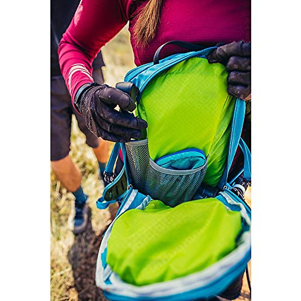 Gregory Mountain Products Amasa 14 Liter Women's Mountain Biking Hydration Backpack , Coral Black