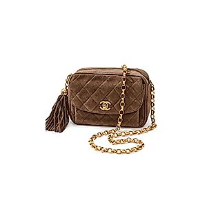 CHANEL Women's Pre-Loved Grey Side Pocket Camera Mini Bag, Grey, One Size