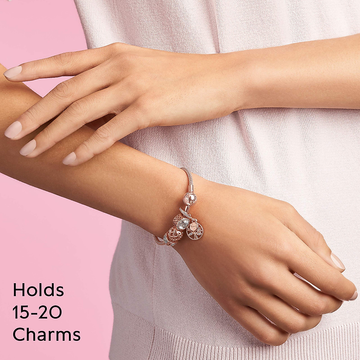 PANDORA Rose Mesh Bracelet