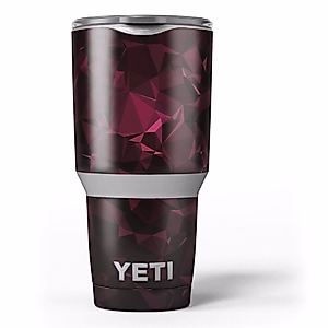 Design Skinz Pink Geometric V11 - Skin Decal Vinyl Wrap Kit Compatible with The Yeti Rambler Cooler Tumbler Cups