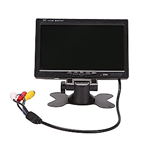 Jteyult 12V-24V 7 Inch TFT LCD Color HD Monitor for Car CCTV Reverse Rear Camera Automotive Electronic Accessories