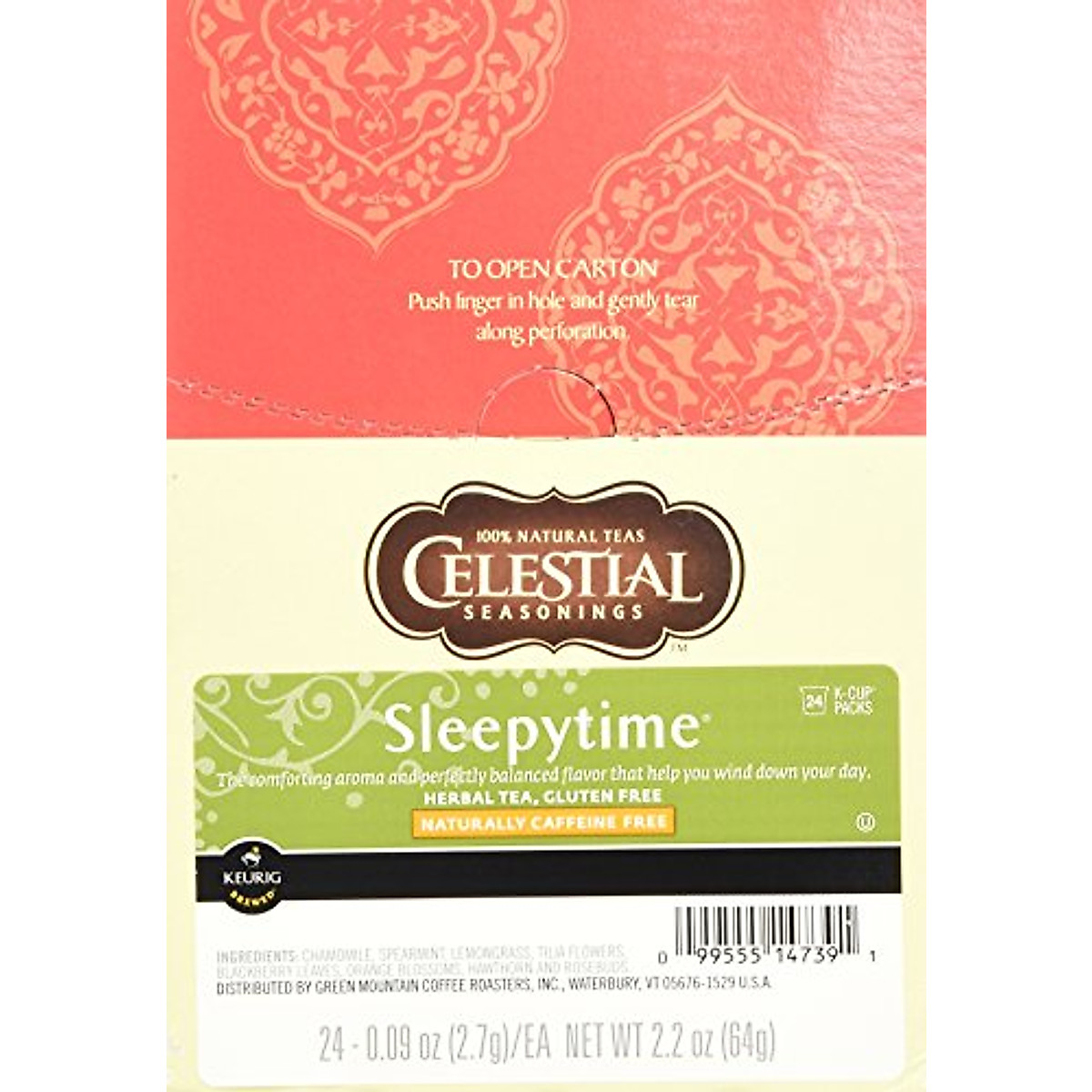 Celestial Seasonings Sleepytime Herbal Tea, K-Cup Portion Pack for Keurig K-Cup Brewers, 96 Count