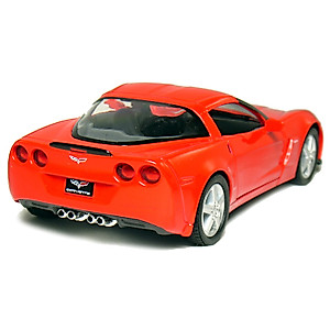 Set of 4: 5" 2007 Chevy Corvette Z06 1:36 Scale (Blue/Orange/Red/Yellow)